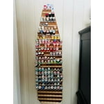 New brothread Wooden Thread Rack - 60 Spools Cone Stand for Organizing ...