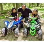 12 Volt Yamaha Raptor ATV Battery Powered Ride-on - Blue and White ...