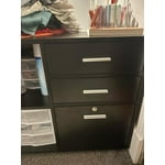 Dextrus Lockable 3-Drawer File Cabinet, Mobile Office Furniture with ...