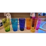 CreativeWare Circus 24-Ounce Multi-Colored Plastic Tumbler Set, Set of ...