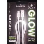 Liquipel Powertek Glow in the Dark USB-A to USB-C - Blue - Walmart.com