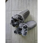 Ecetana Women's Fuzzy Memory Foam Closed Back Slippers Faux Fur Lined House Shoes - Walmart.com