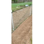 Garden Craft 48in H Molded White Plastic Step-in Post, Fence Post ...