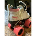 Chicago Ladies Bullet Speed Skates White Classic Quad Roller Skate ...