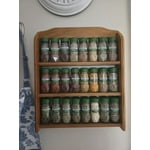McCormick Gourmet Three Tier Wood 24 Piece Spice Rack, 27.6 oz Box ...