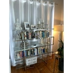 Coaster Modern Futuristic 5-Tier Steel Bookcase with Clear Tempered ...