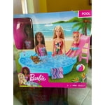 Barbie Doll Swimming Set with Water Park Kit, Pool Playset, Slide ...