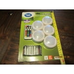 Great Value 5-Pack Color Changing LED Puck Lights with Remote and ...