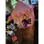 SHANNA Princess Castle Play Tent for Little Girls with LED Star Lights ...
