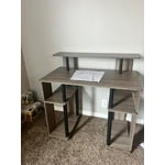 Furinno JAYA Simple Design Computer Writing Desk, Walnut - Walmart.com