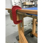 Hyper Tough 4-inch C-Clamp with Steel Threaded Screw and Swivel Jaw Pad ...