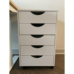 Simply Tidy's White Modular Mobile Chest- Rolling Cabinet with Drawers ...
