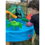 Step2 Duck Pond Blue Plastic Toddler Water Table with 6-Piece Playset ...