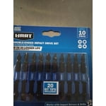 HART 10-Piece Double Ended Impact Drive Bit Set - Walmart.com