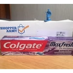 Colgate Max Fresh Knockout Toothpaste with Mini Breath Strips, Electric ...