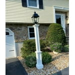 Mayne Signature Outdoor Tall Decorative Lamp Post - Polyethylene, No ...