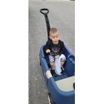 Step2 Two Plus Blue: Foldable Plastic Toy Wagon Ride for Toddlers ...