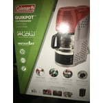 Coleman QuikPot Portable Propane Coffee Maker for Camping & Travel, Red ...