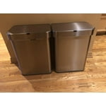 simplehuman Smart Trash Can 58L/15.3G, Rectangular, Sensor with Voice ...