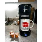 Single Serve 6-14oz Red Coffee Maker with Permanent Filter, Compatible ...