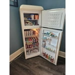 Frigidaire 7.5 Cu. ft. Top Freezer Refrigerator, Cream, Rounded Corners ...