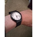 Casio Men's Super-Easy-Reader Watch, Black/White Dial MW240-7BV ...