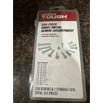 Hyper Tough 550-Piece, Multi-Size Zinc Plated Sheet Metal Assorted ...