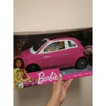 Barbie Kids' Fiat 500 and Doll Playset - Stylish Pink Convertible for ...