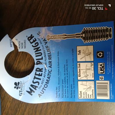 Plunger And Brush Set Master Plunger MP500-B Heavy Duty Bathroom Toilet ...
