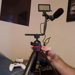 Digipower Super Star Essential Vlogging Kit, with LED Light, Microphone ...