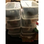 LIFE STORY 5.7L Clear Plastic Shoe Boxes, Storage Containers with Lids ...