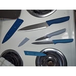 Mainstays Stainless Steel Color Knife Set with Ergonomic Soft Grip ...