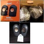 onn Stereo Speaker with Volume Controls, 3.6 ft 3.5mm Aux with USB ...