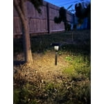 Mainstays Solar Powered Modern Dome LED Path Light Landscape Lighting ...