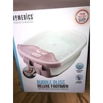 Homedics Bubble Bliss Deluxe Foot Spa Massager with Heat Control, Pink ...