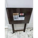 Mainstays Indoor Single Folding TV Tray Table Set of 2 in Natural L19 x ...