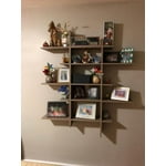 Danya B Five Level Asymmetric Modern Floating Cubby Wall Shelf with 30 ...