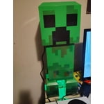 Minecraft Creeper Mini Fridge 8L - Gaming Cooler with 2 Doors, Ambient ...