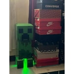 Minecraft Creeper Mini Fridge 8L - Gaming Cooler with 2 Doors, Ambient ...