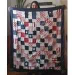 Berkshire Home 100% Polyester 54" Indoor/Outdoor Star Patch Patriot ...