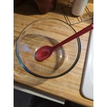 Mainstays Glass Mixing Bowl, 4 Quart Microwave Safe with Wide Opening ...