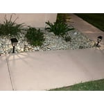 Mainstays Solar Powered Black Square Design LED Path Light, 5 Lumens (6 ...