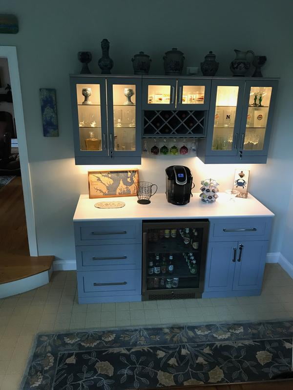 Customer reviews for NewAge Home Bar 6 Piece 72 x 25 Modular Cabinet Set in White Walmart