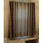 THD Paisley Print Damask Room Darkening Grommet Curtain Panels, Energy Efficient, 50x84 ...