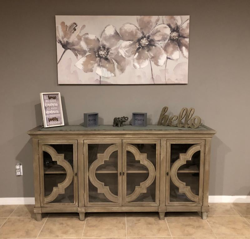Customer reviews for Ashley Fossil Ridge Accent Console Table in Gray Walmart
