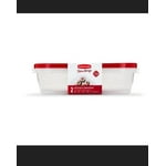 Rubbermaid TakeAlongs Deep Rectangle Food Storage Container (Set of 2), 8 Cups, TAL 2PK 1.9L DP ...