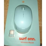 Onn+ Wireless 5-Button Mouse with 1600 DPI, 2.4 GHz USB-A Dongle, Teal ...