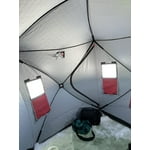 Eskimo QuickFish™ 3HD, Pop-Up Portable Shelter, No-Trip Door, Red/Black, Three Person, 46075 ...