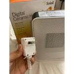 Soleil Digital Electric Portable Ceramic Space Heater, PTC-910B ...