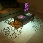 Better Homes & Gardens Iron Fleur 5' X 7'6" Off White Floral Rug ...
